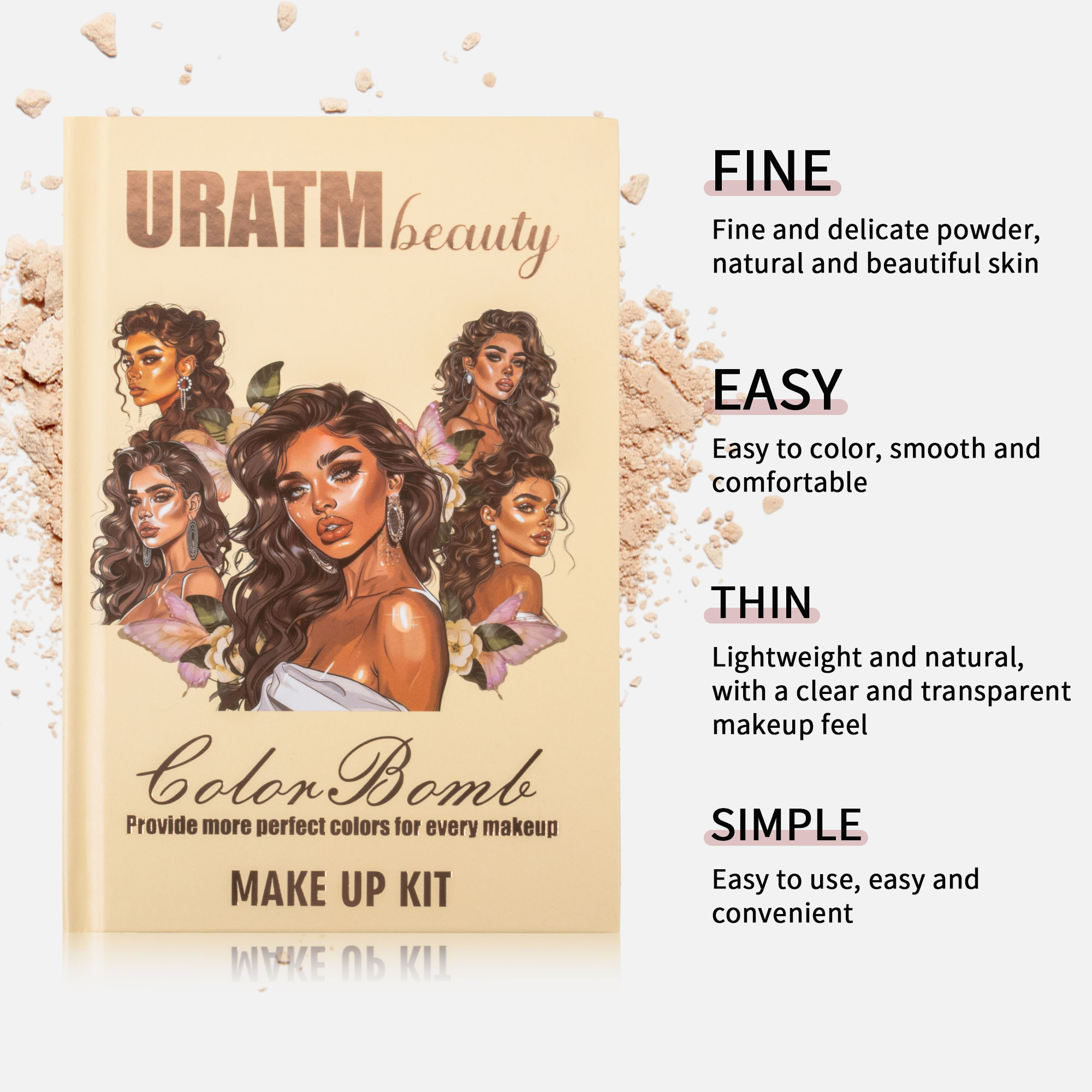 Makeup Palette Book 4 Layers - Complete Face Makeup Set, Perfect Gift ...